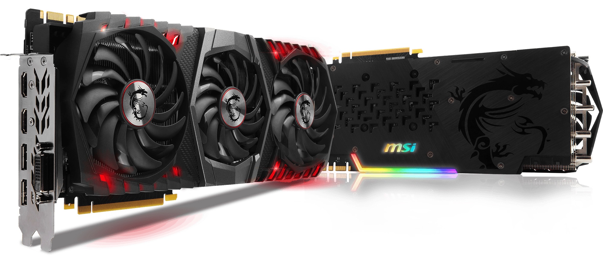 MSI GeForce GTX 1080 Ti Gaming Trio 11 GB GDDR5X, PCI-E, DVI/2xHDMI/2xDP, RGB Mystic Light