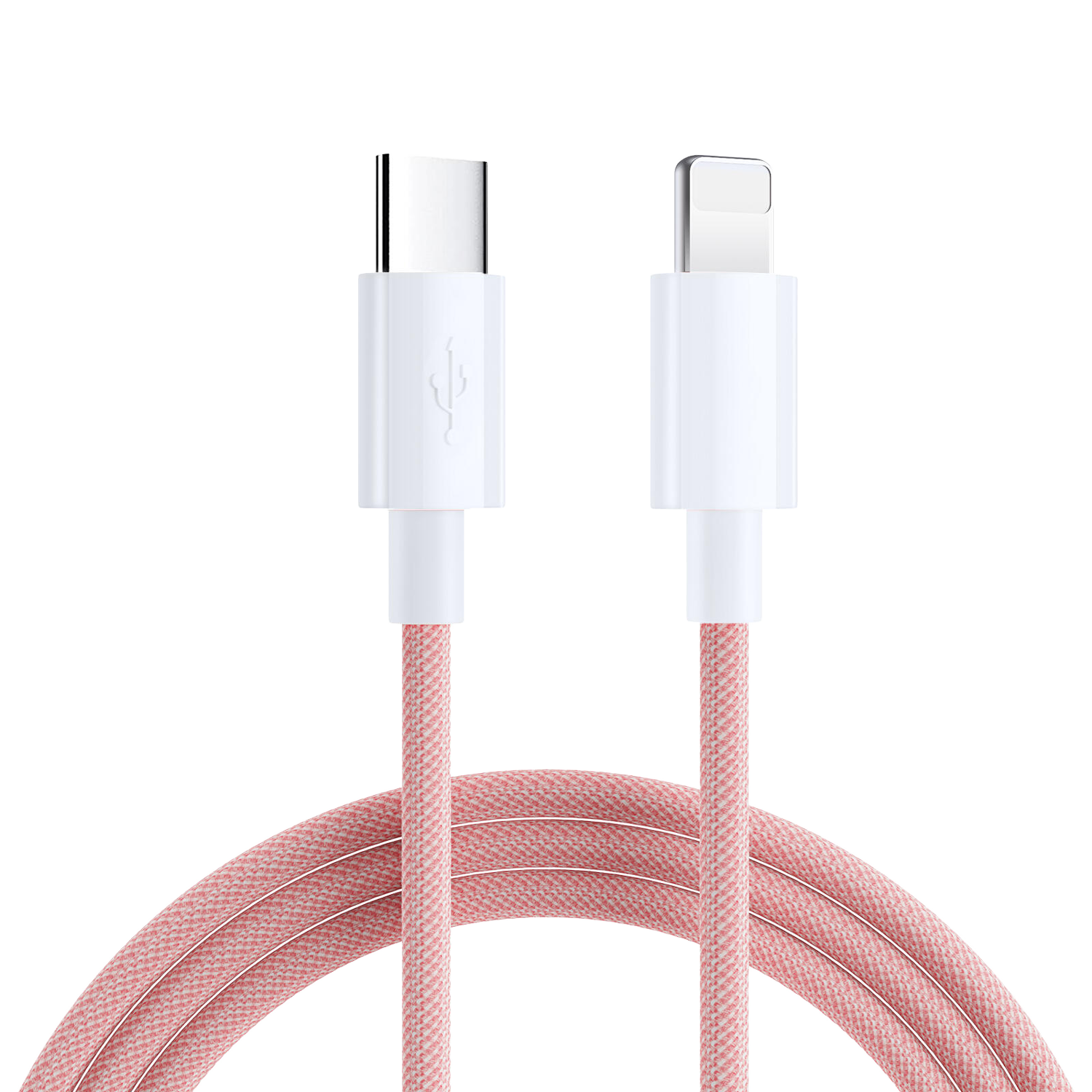 USB-C till Lightning, SiGN Boost 20W, 1 meter - Rosa
