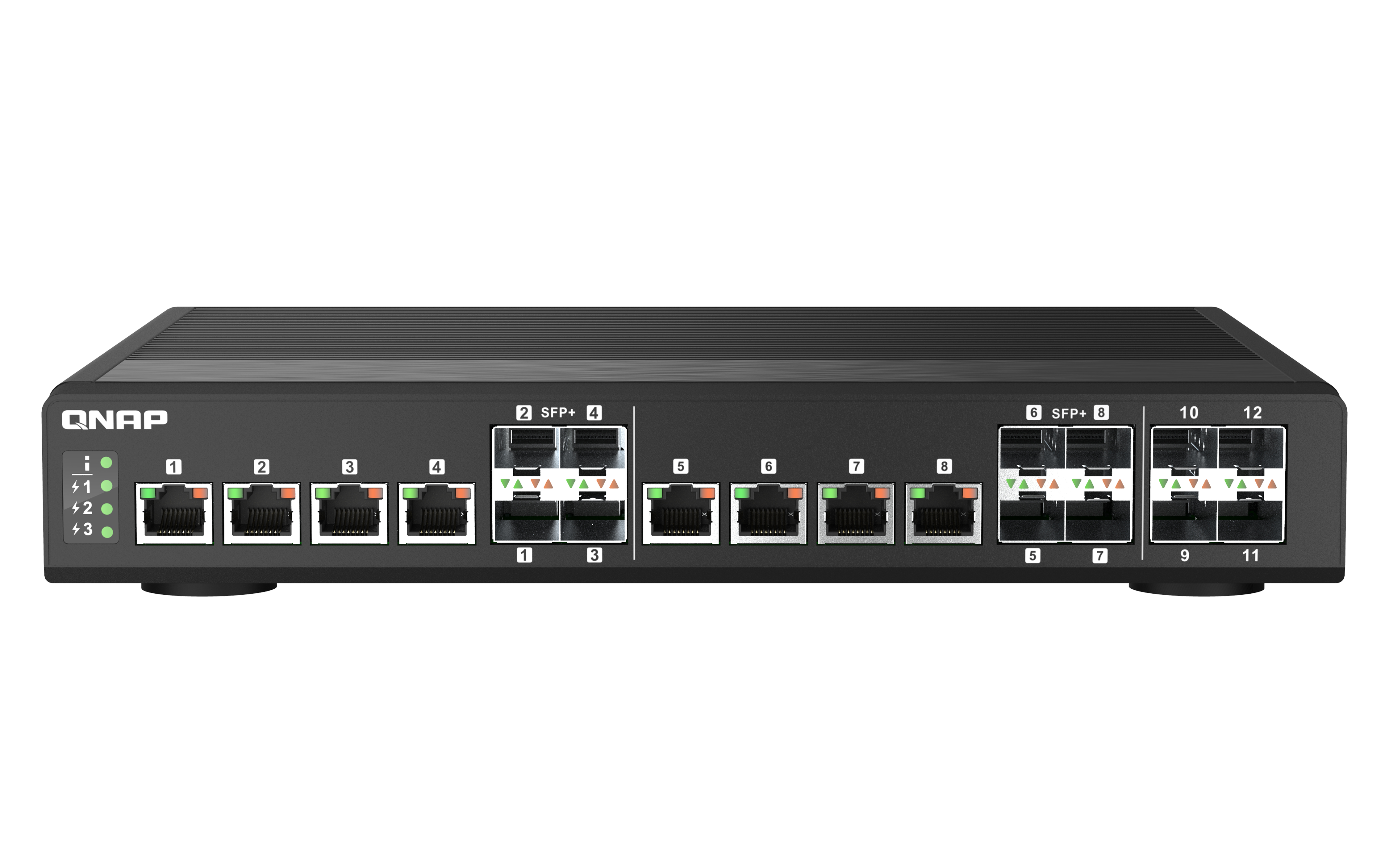QNAP QSW-IM1200-8C, 8-port 10Gbe LAN/SFP+ combo + 4x10Gbe SFP+