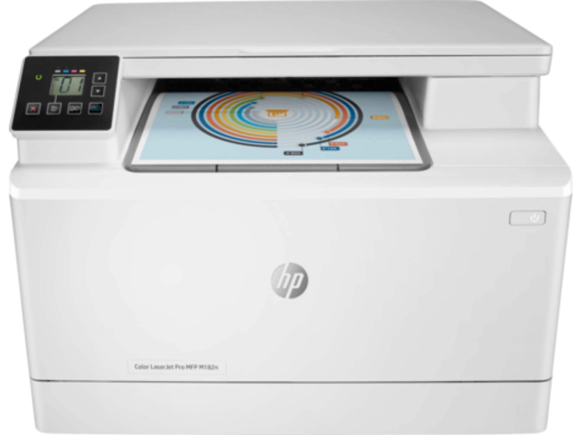 HP Color LaserJet Pro MFP M182n, färglaserskrivare + scanner + kopiator ...